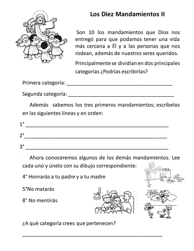Los diez mandamientos II | DOCX