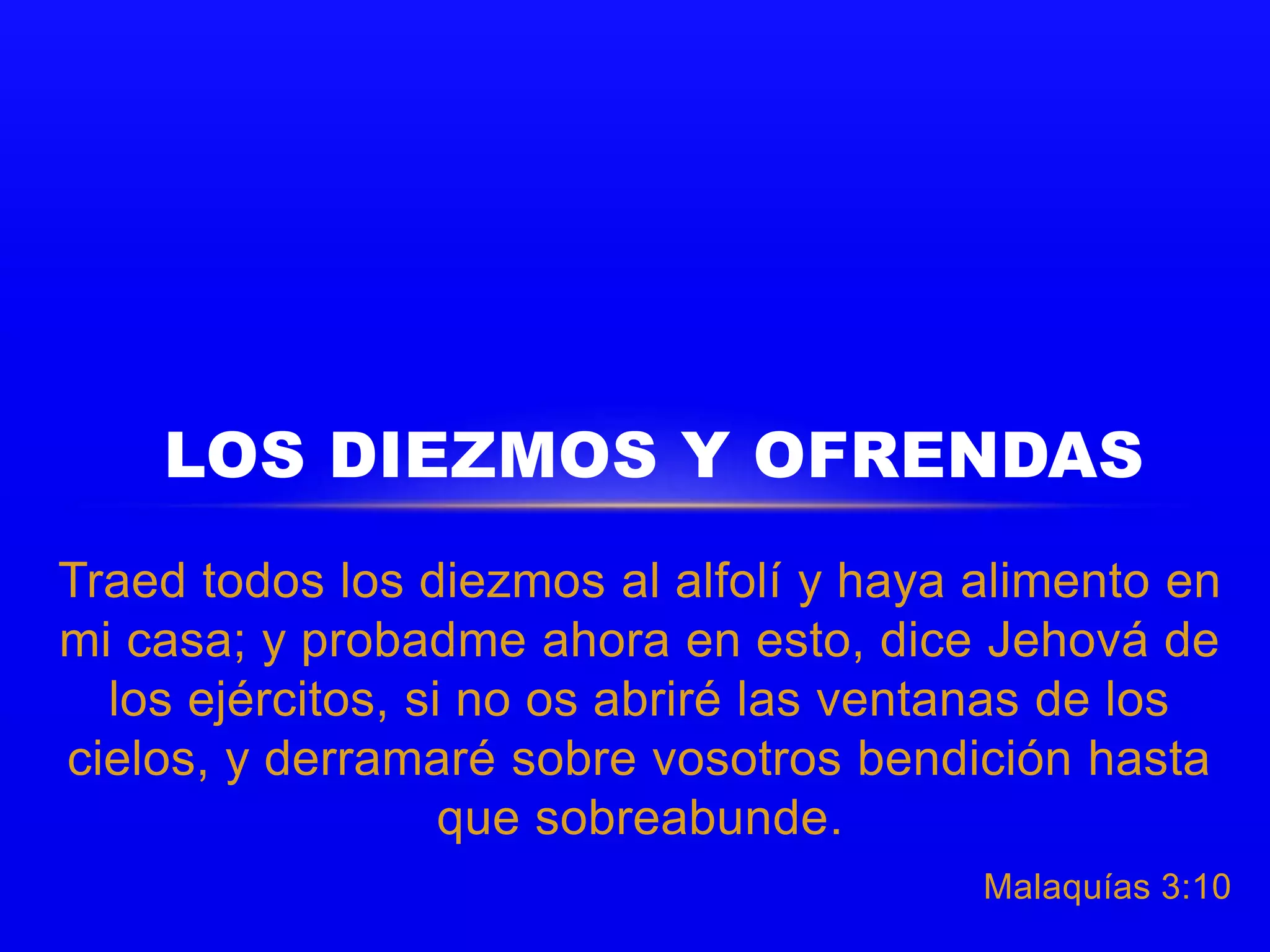 Los diezmos y ofrendas | PPTX
