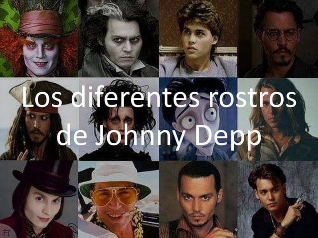 Los diferentes rostros de johnny depp | PPTX