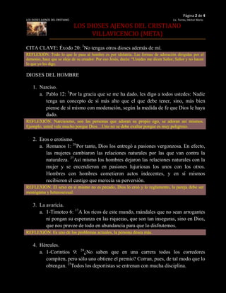 Los dioses ajenos del cristiano | DOCX
