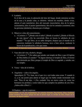 Los dioses ajenos del cristiano | DOCX
