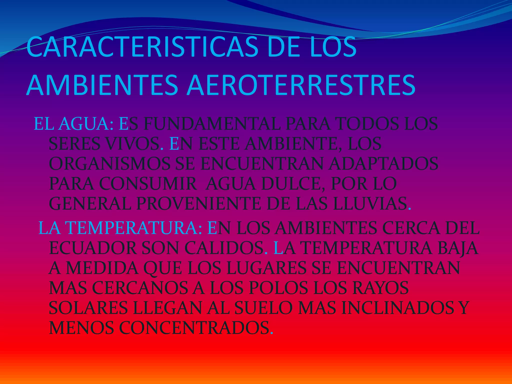 Los distintos tipos de ambientes Albert | PPT