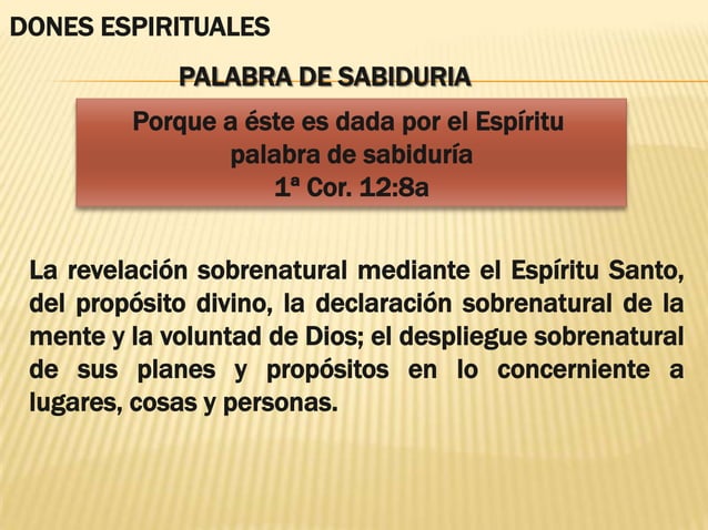 Los Dones del Espiritu Santo | PPTX