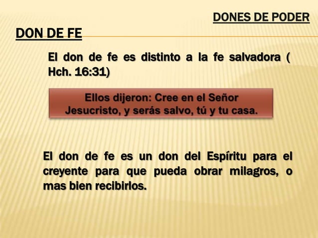 Los Dones del Espiritu Santo | PPTX