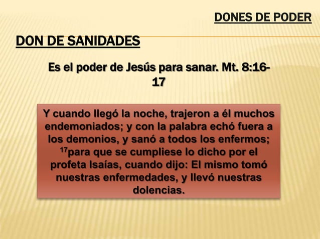 Los Dones del Espiritu Santo | PPTX
