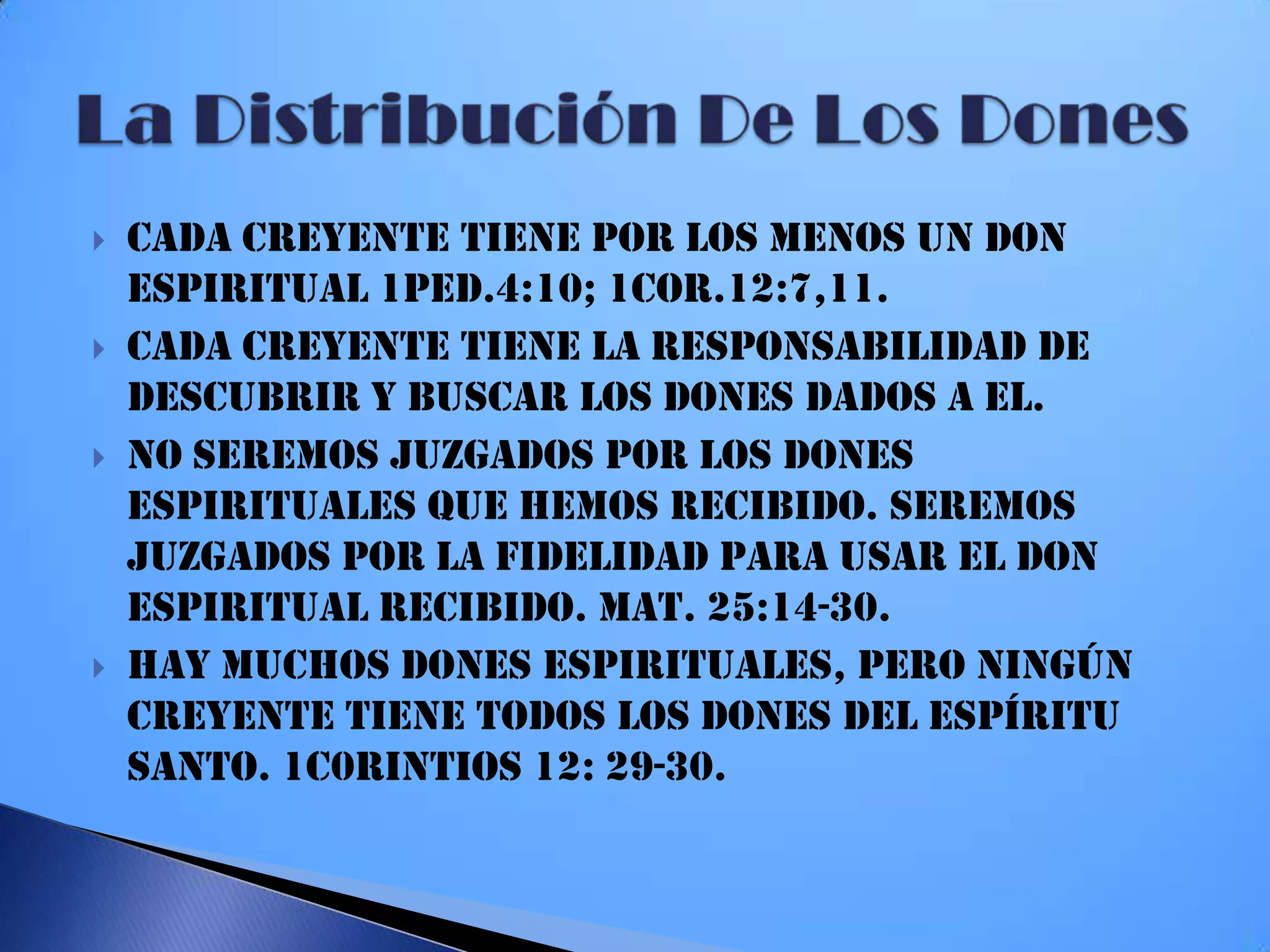 Los dones del espiritu santo | PPTX | Christianity | Religion ...