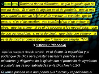 Los dones espirituales | PPTX
