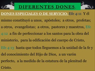 Los dones espirituales | PPTX