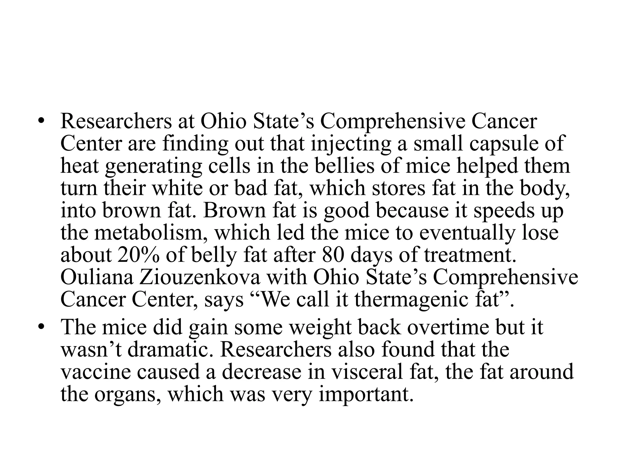 Lose Belly Fat With Injections | PPTX