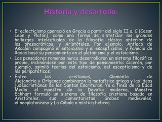 Los eclécticos | PPTX