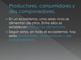 Los Ecosistemas Idoia | PPTX | Biological Sciences | Science