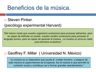 Los efectos de la musica | PPTX