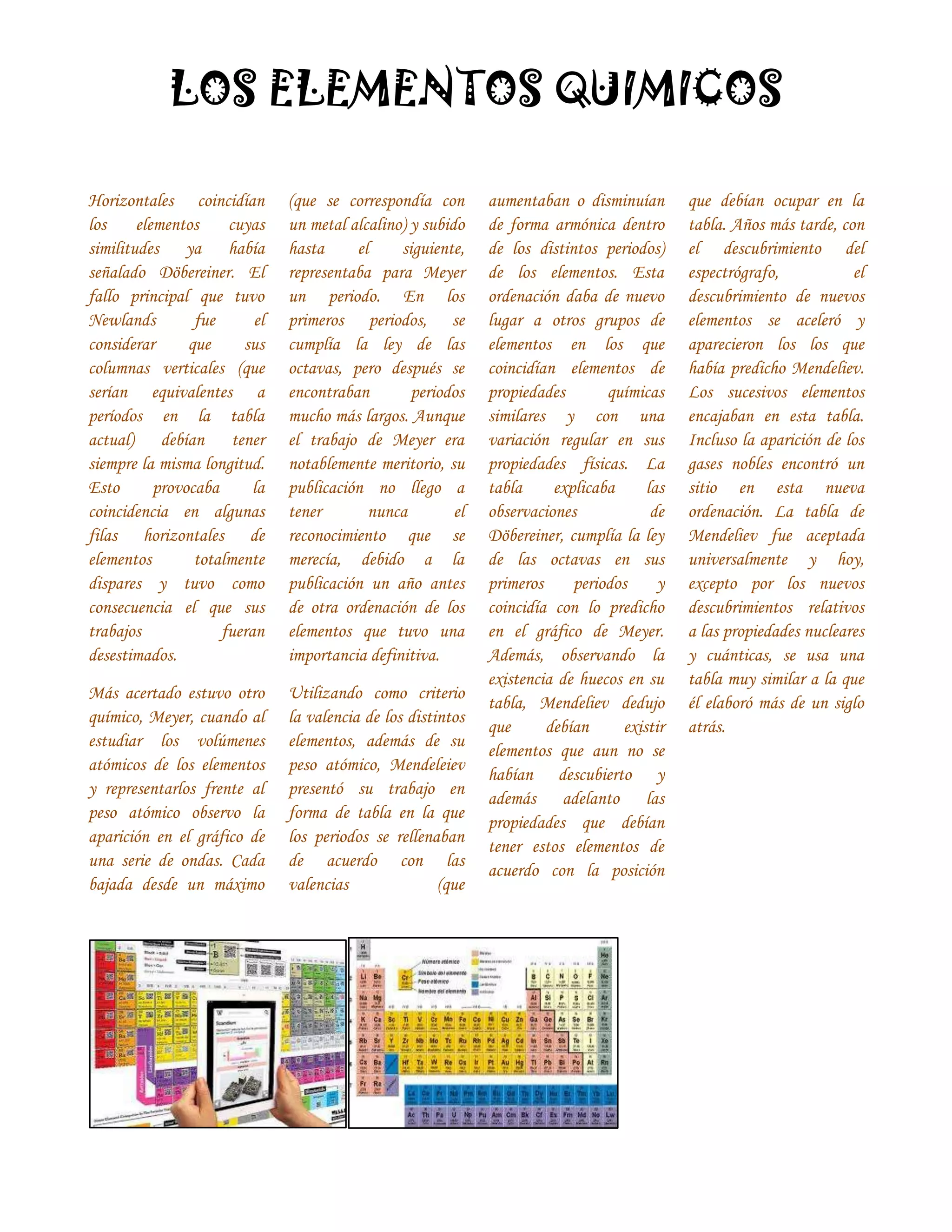 Los elementos quimicos 10°b | PDF