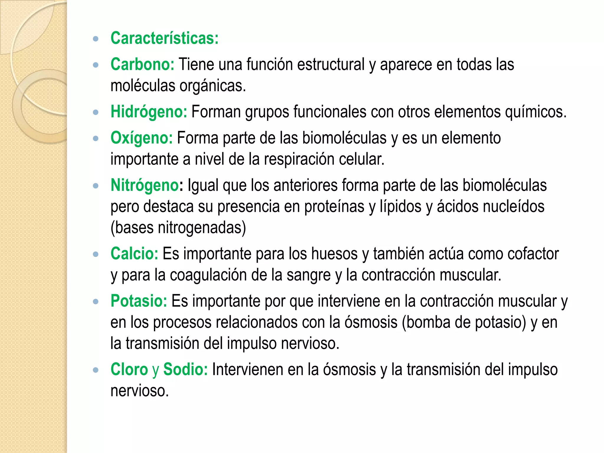 Los elementos químicos en el cuerpo humano | PPTX