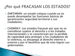 Los estados fallidos | PPTX