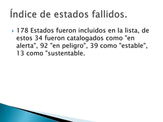 Los estados fallidos | PPTX