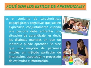 Los estilos de_aprendizaje y su relacion con las Tics y la educacion.Freddi Muñoz | PPTX