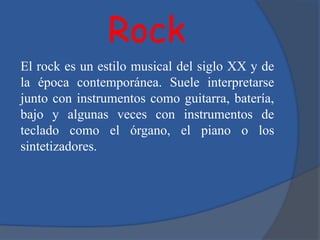 Los estilos musicales | PPTX