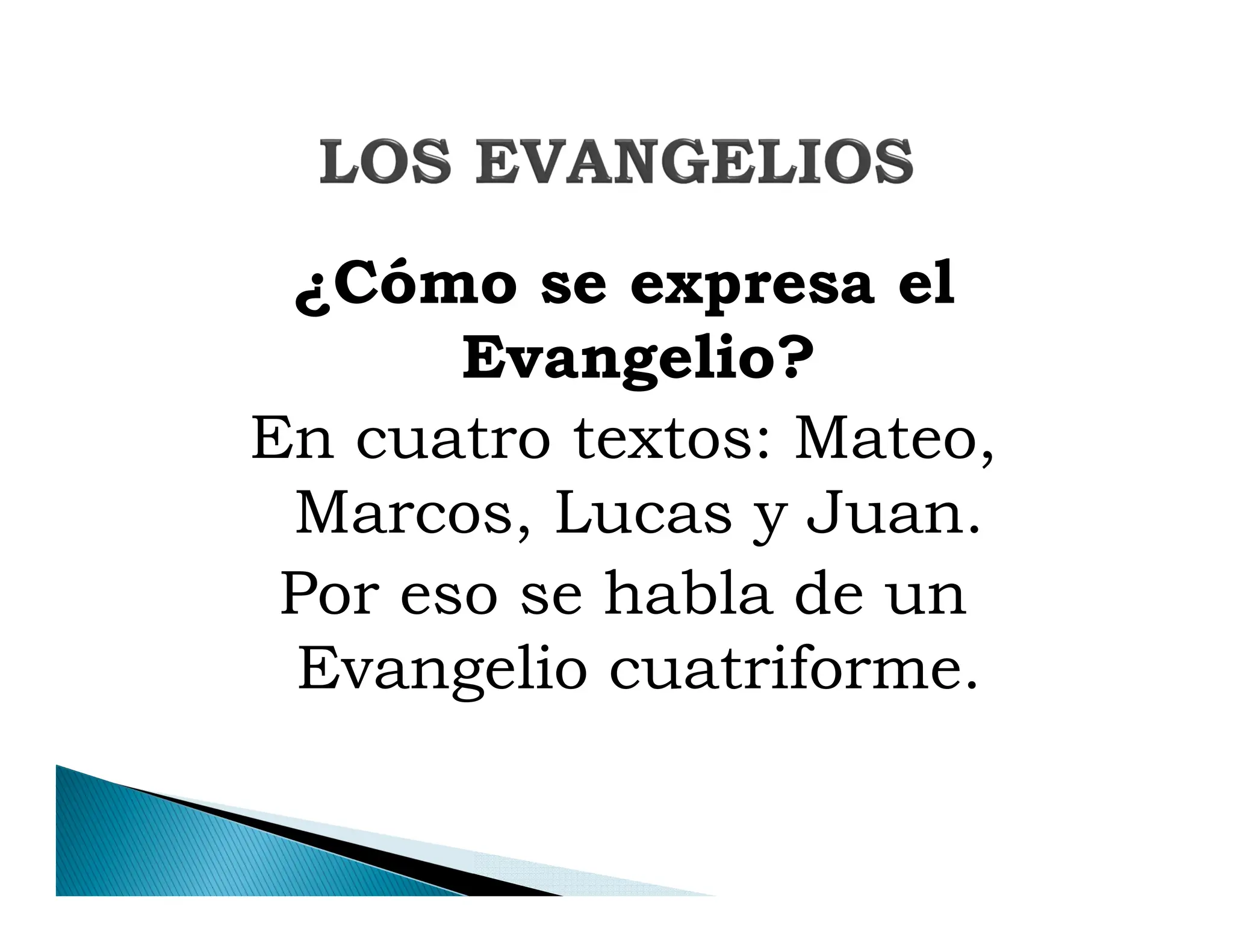 LOS EVANGELIOS PDF.pdf descripción de los 4 evangelios mateo marcos ...