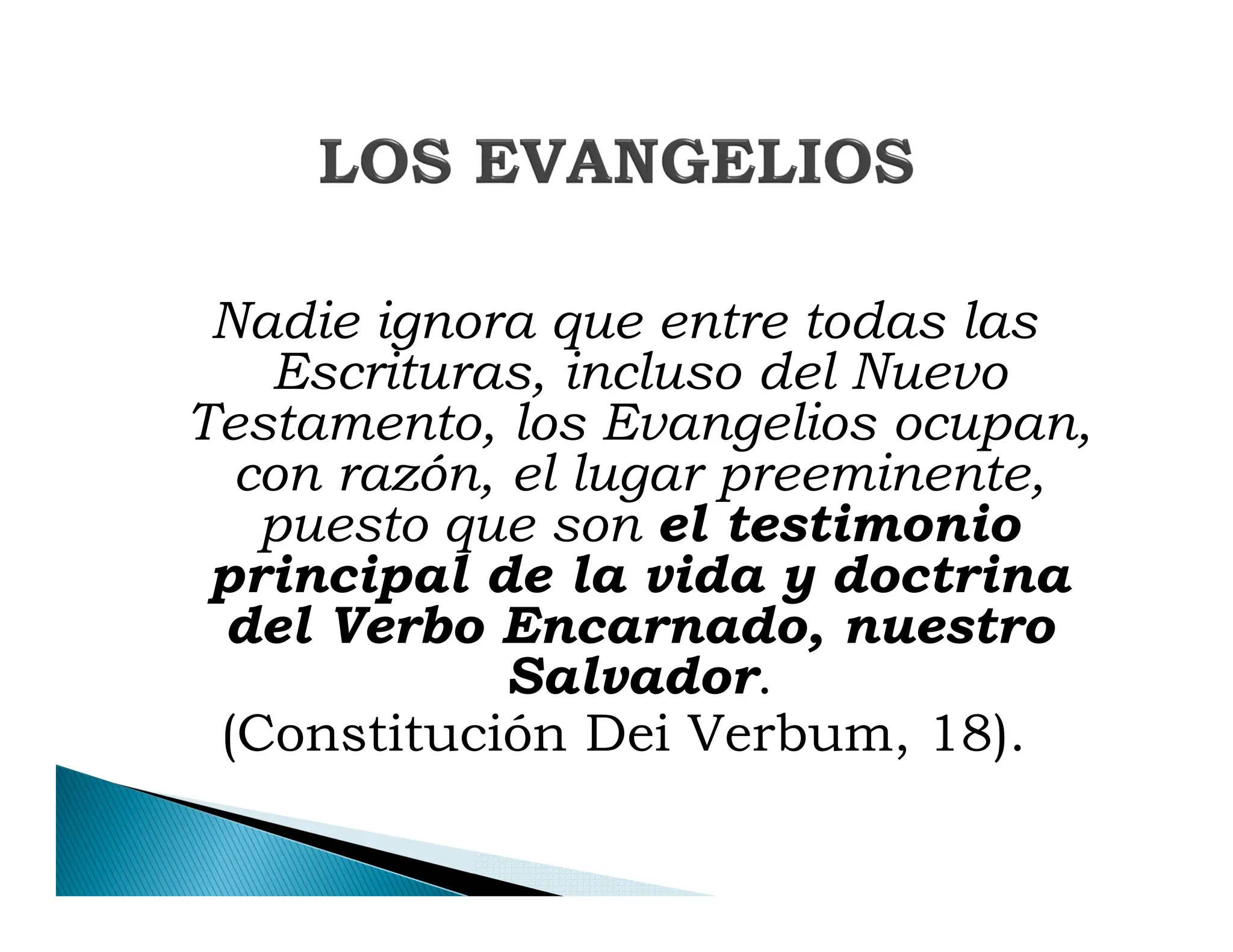 LOS EVANGELIOS PDF.pdf descripción de los 4 evangelios mateo marcos ...