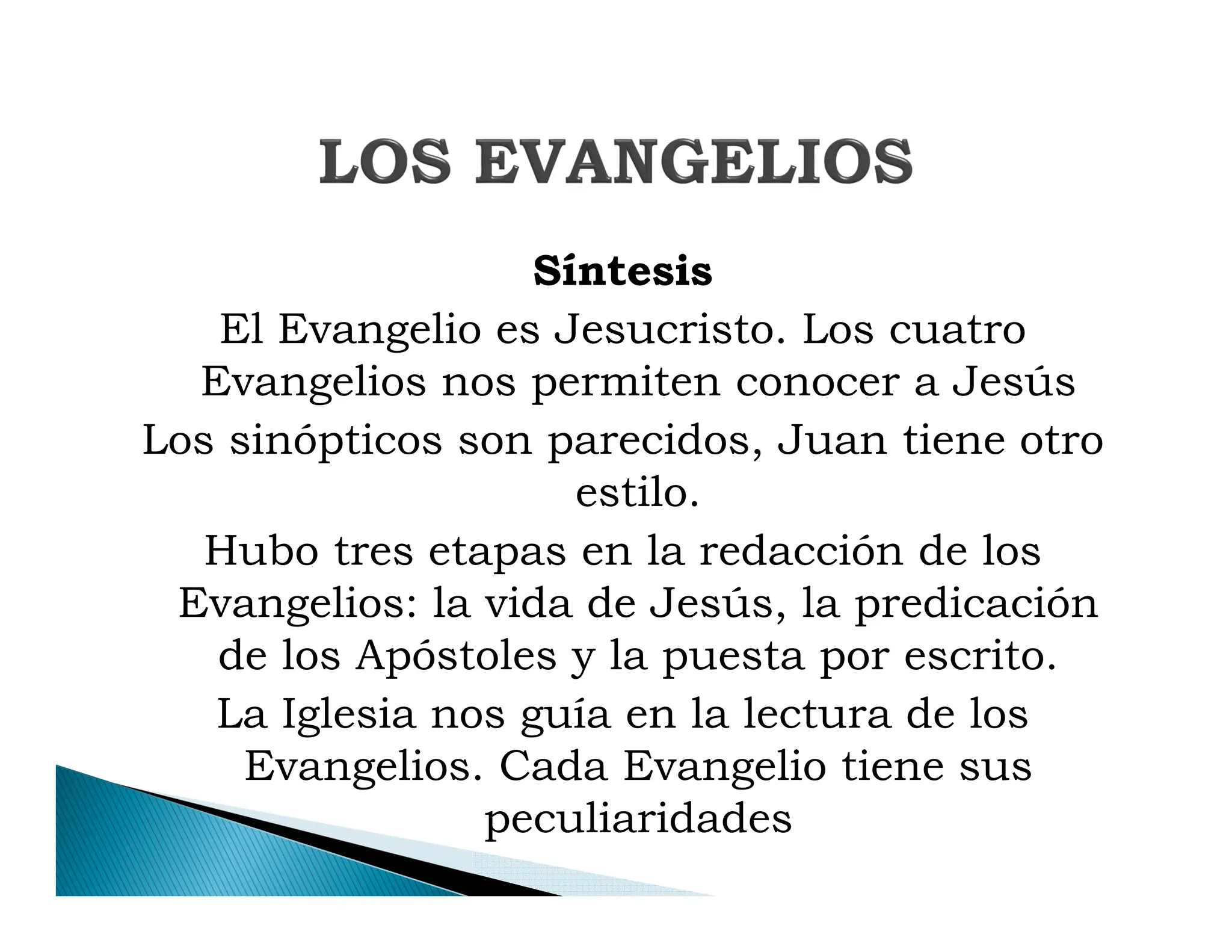 LOS EVANGELIOS PDF.pdf descripción de los 4 evangelios mateo marcos ...