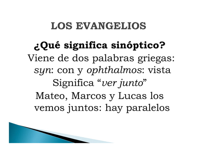 LOS EVANGELIOS PDF.pdf descripción de los 4 evangelios mateo marcos ...