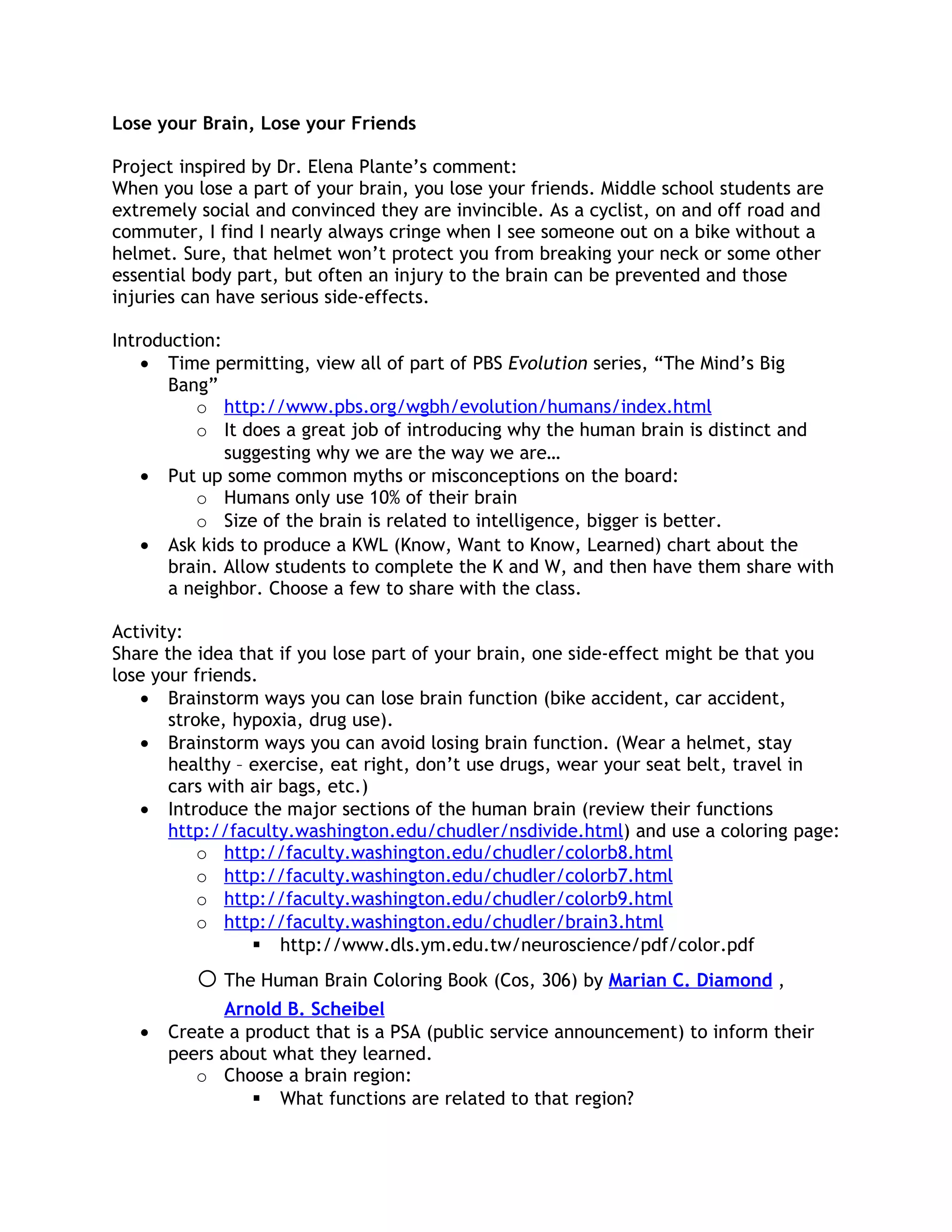 Lose Your Brain | DOC