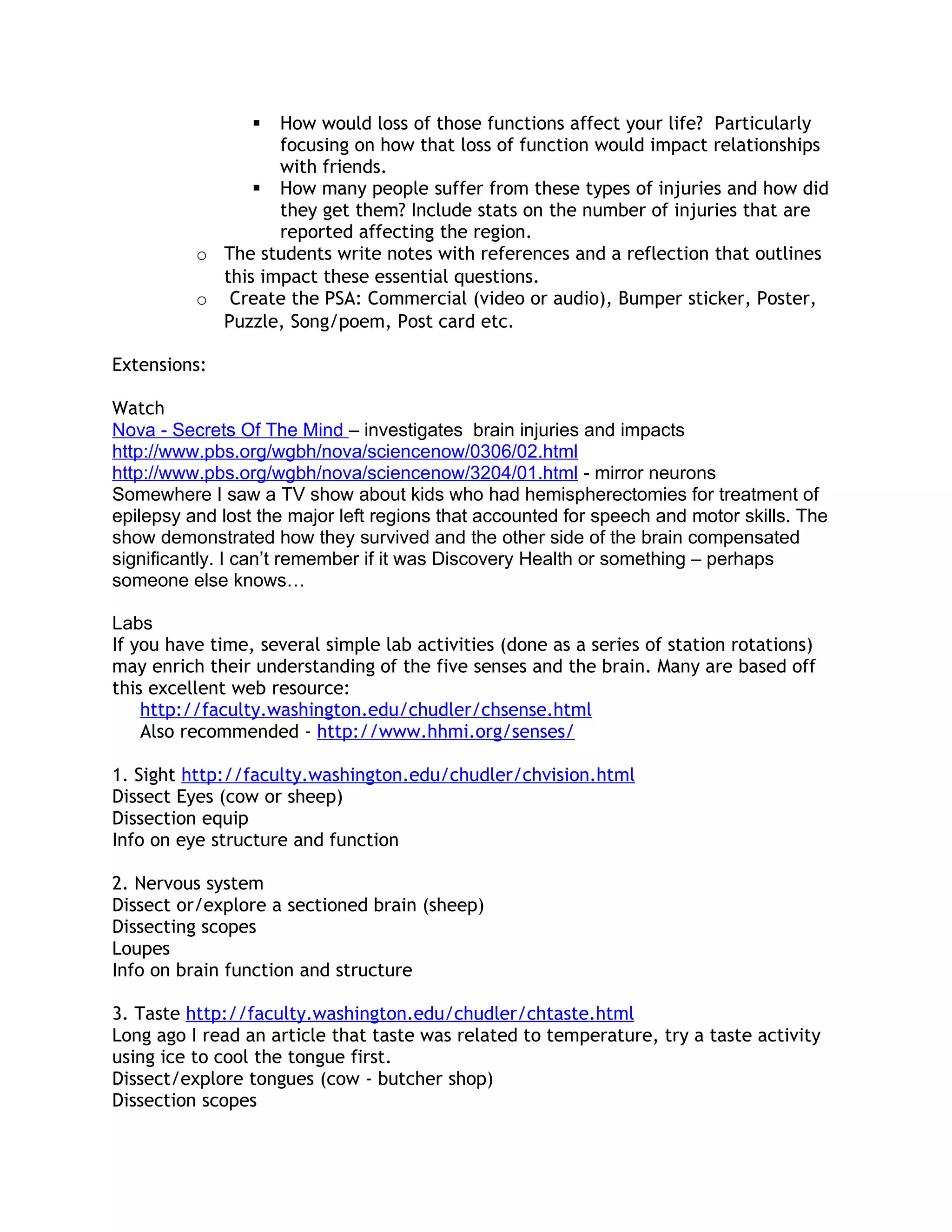 Lose Your Brain | DOC