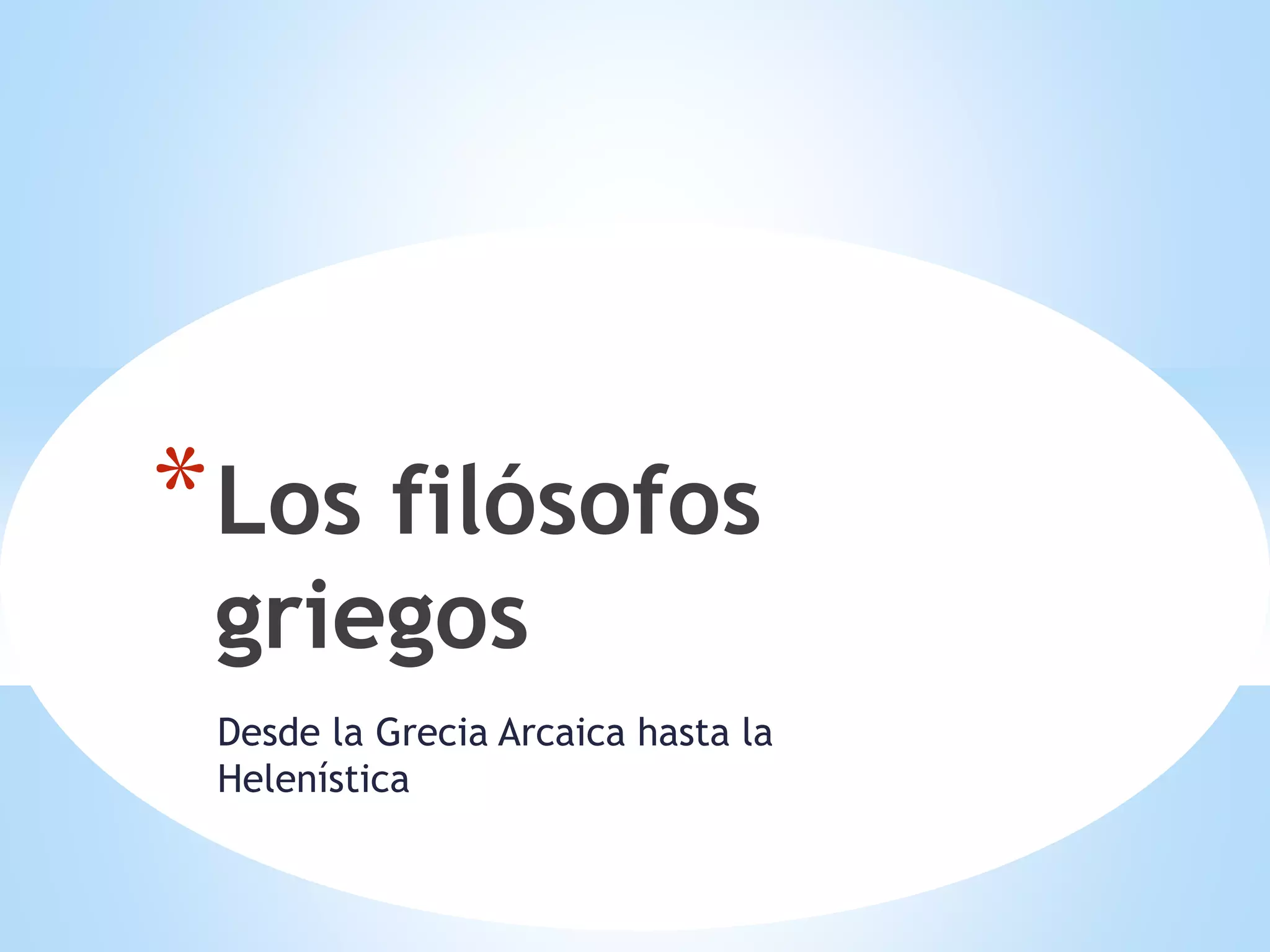 Los filósofos griegos | PPT