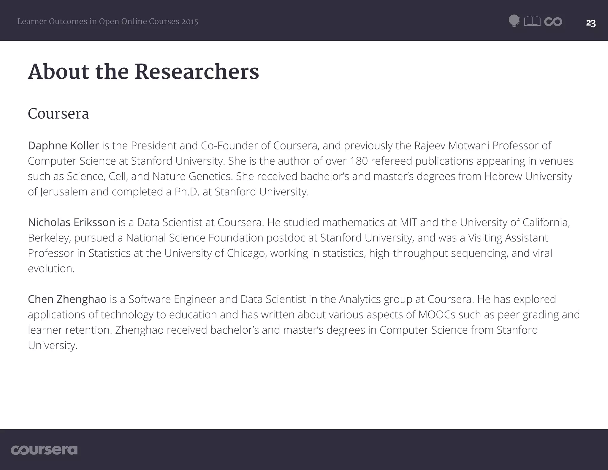 Coursera Impact Revealed: Learner Outcomes in Open Online Courses | PDF ...