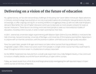 Coursera Impact Revealed: Learner Outcomes in Open Online Courses | PPT