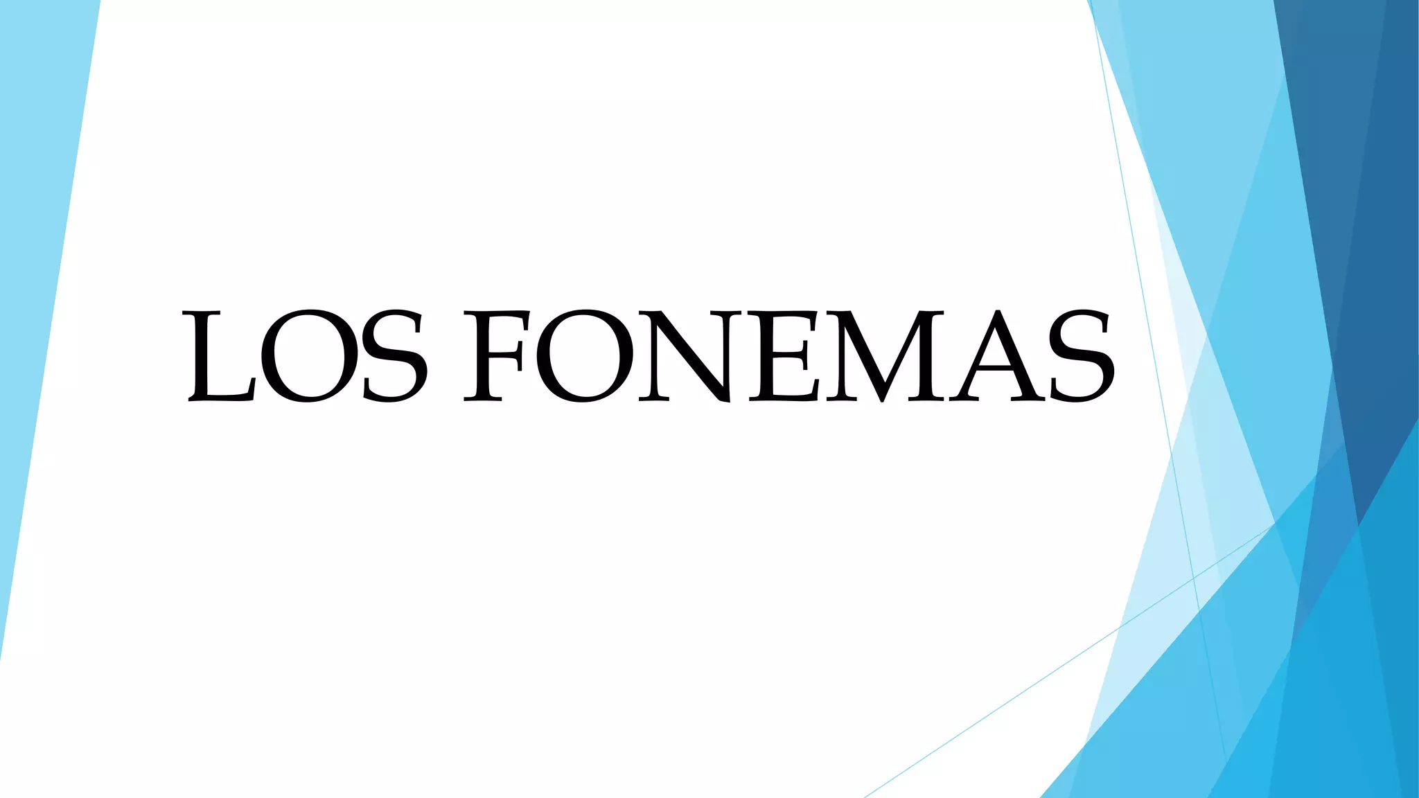 Los fonemas | PPTX