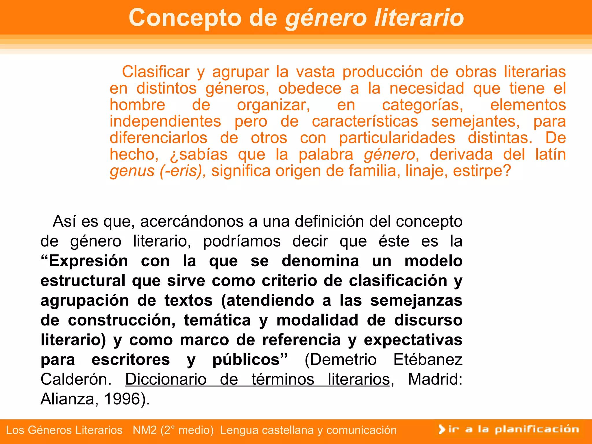 Los generos literarios | PPT