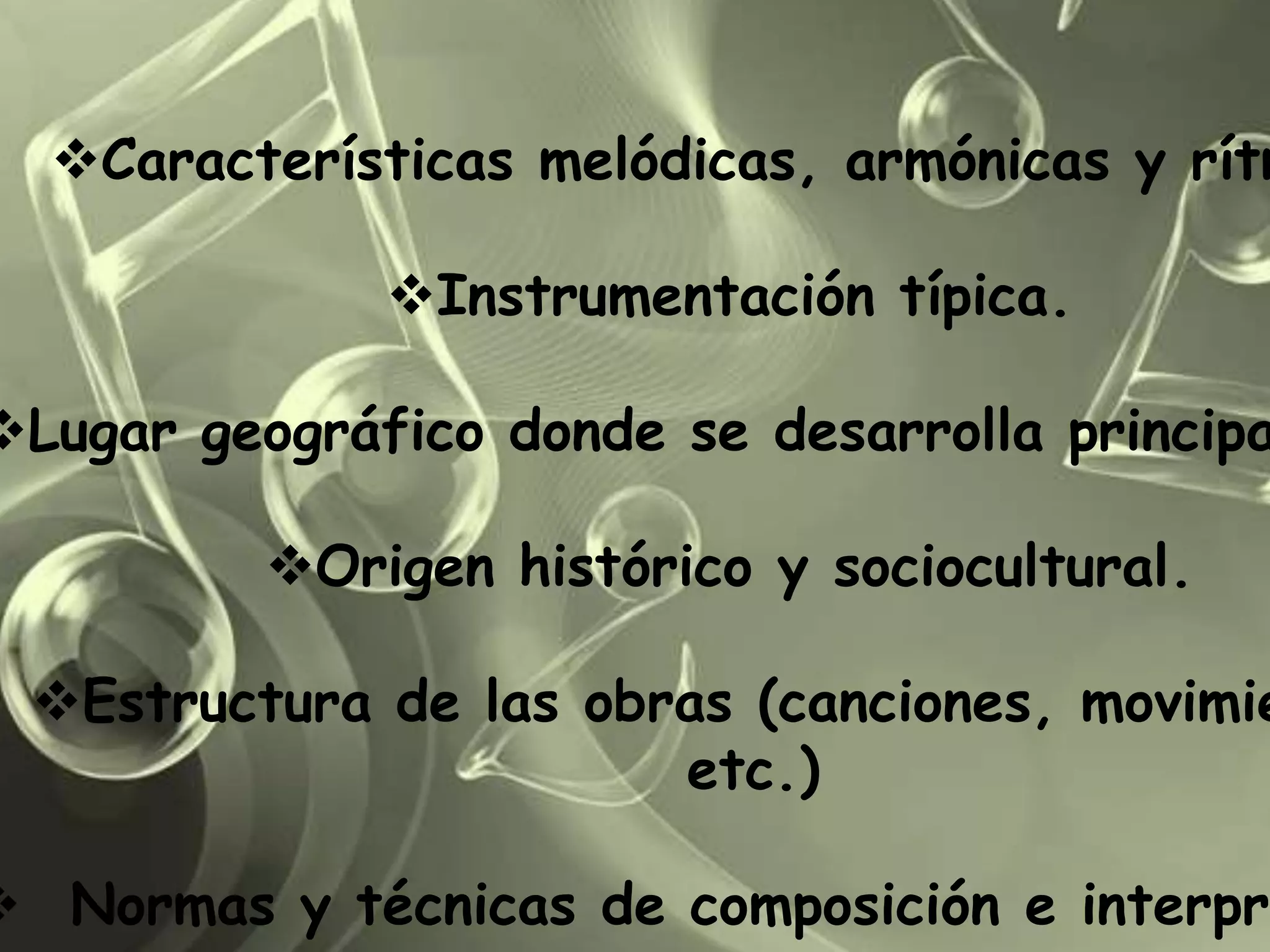 Los generos musicales | PPTX