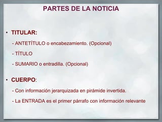 Los generos periodisticos[1] | PPT