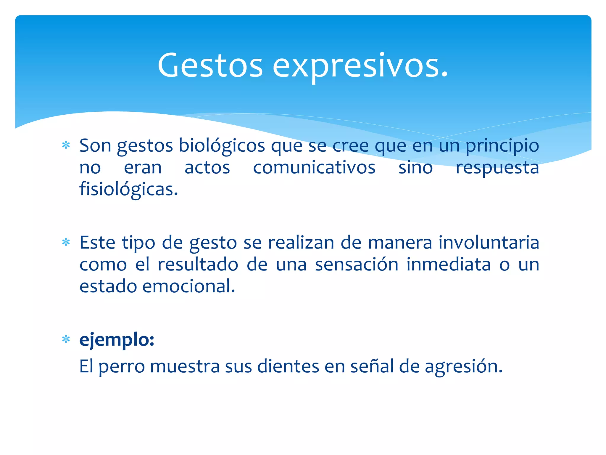 Los gestos y el lenguaje corporal | PPT