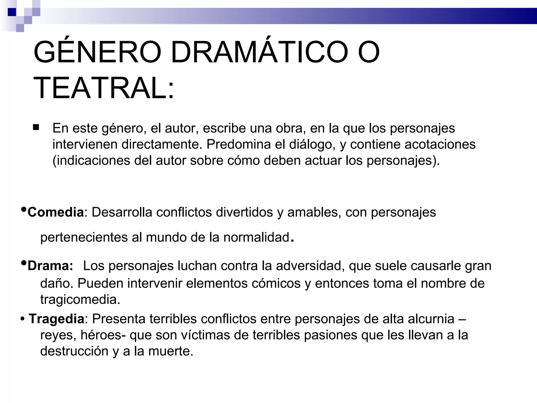 Los géneros literarios.laura y elena | PPT