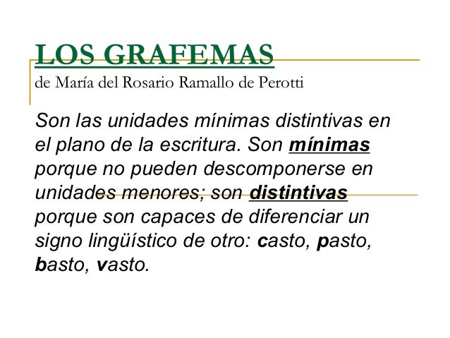 Los grafemas