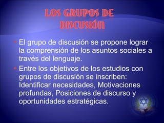 Los Grupos De Discusion (Focus Group) | PPT