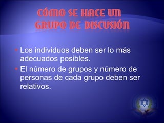 Los Grupos De Discusion (Focus Group) | PPT