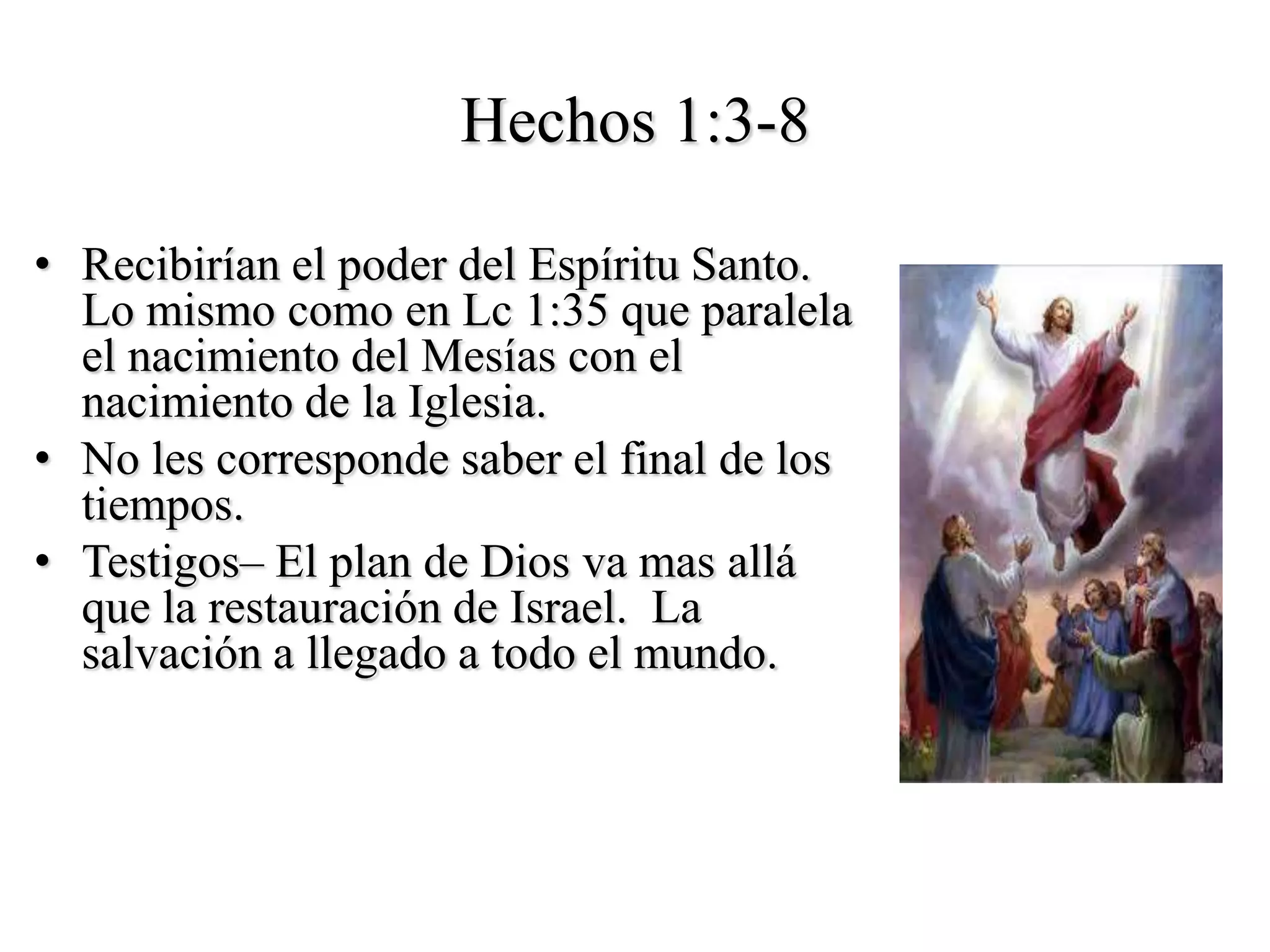 Los Hechos de los Apóstoles Clase 1 | PPTX | Christianity | Religion ...