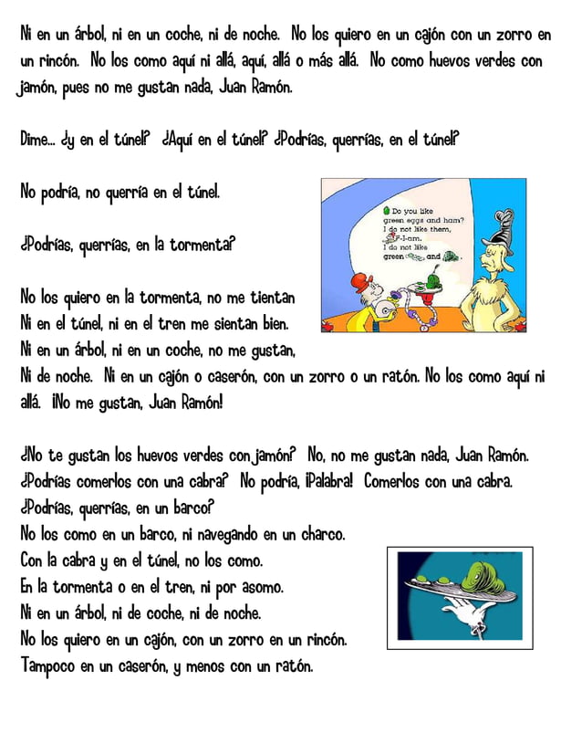 Huevos Verdes Con Jamón | PDF