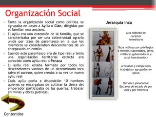 los incas origen, cultura, organización , economía | PPT