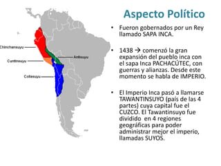 CULTA DE LOS INCAS/VIDA DE LOS INCAS//// | PPT