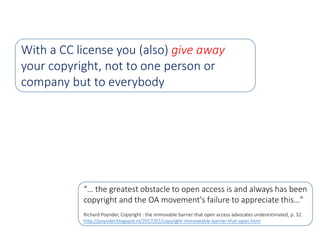 Discussion CC licenses for data | PPT