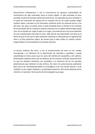 Los instintos y sus destinos freud | PDF