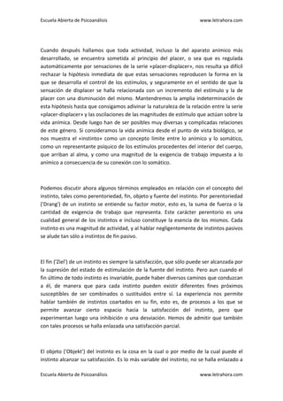 Los instintos y sus destinos freud | PDF