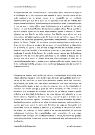 Los instintos y sus destinos freud | PDF