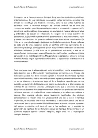 Los instintos y sus destinos freud | PDF