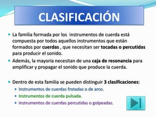 Los Instrumentos De Cuerda | PPTX